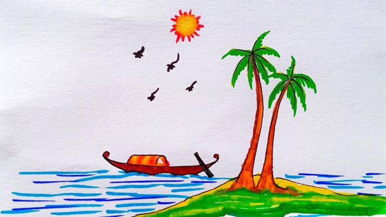 Kerala Piravi Drawing, Images, 1 November Kerala Piravi Poster Drawing ...